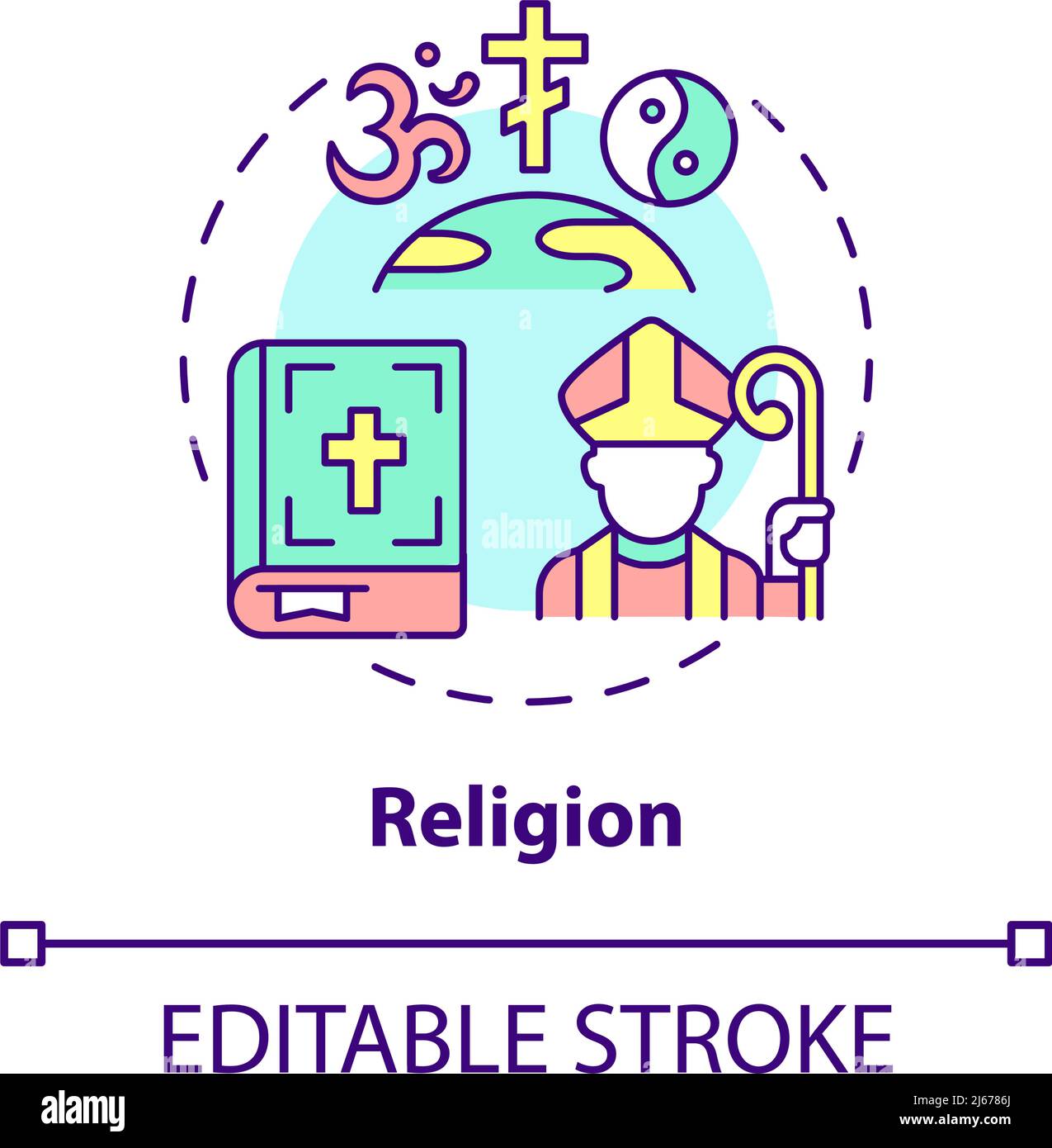 Religion concept icon Stock Vector Image & Art - Alamy