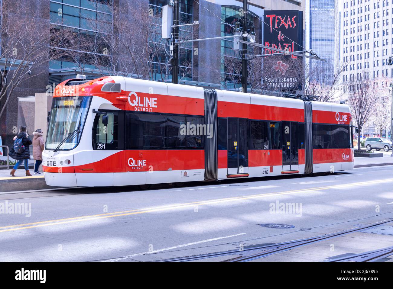 Woodward avenue streetcar hi-res stock photography and images - Alamy