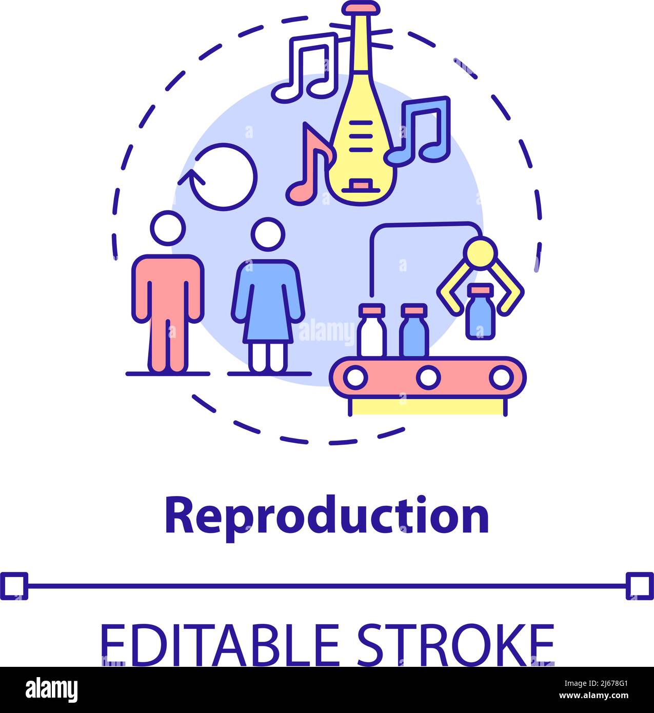 Reproduction concept icon Stock Vector Image & Art - Alamy