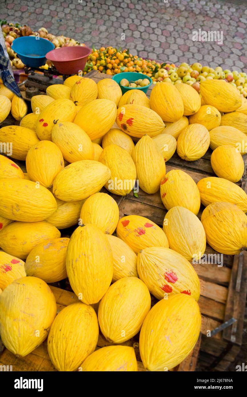 Fruit for sale medina Chefchaouen Morocco Stock Photo - Alamy