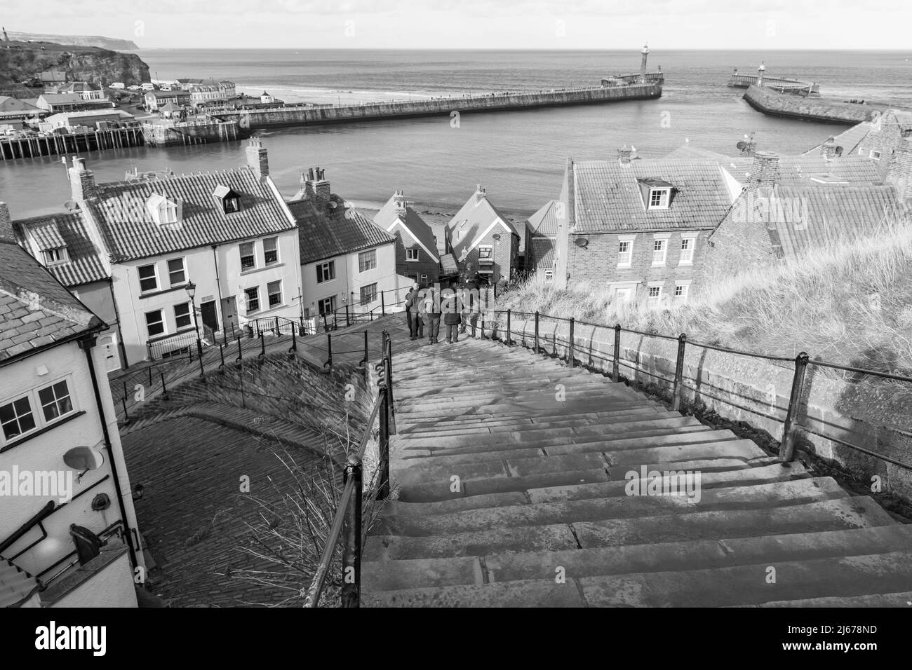 Whitby church stairs hi-res stock photography and images - Alamy
