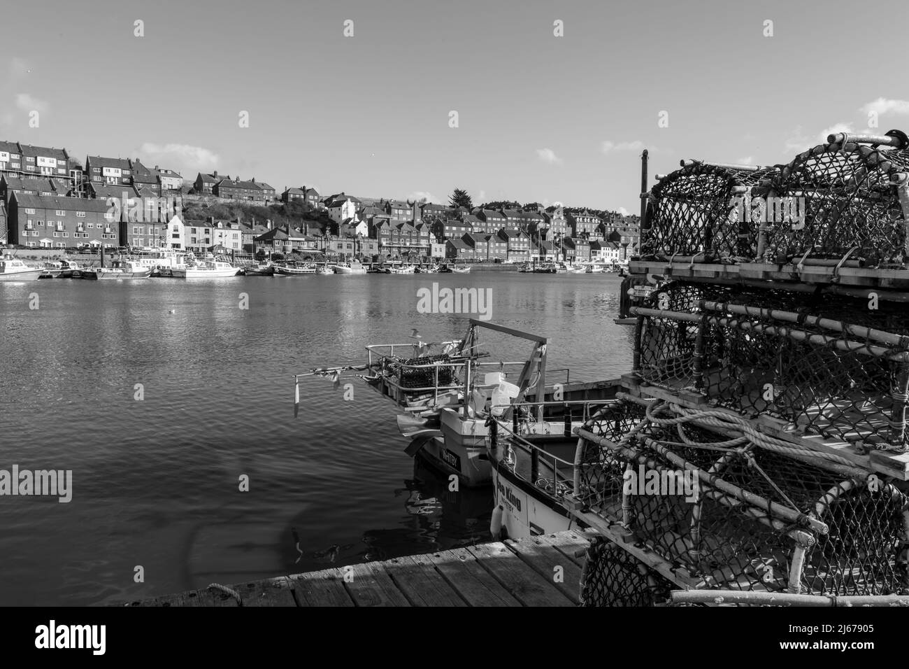 Landscape photo of Whitby in North Yorkshire Stock Photo - Alamy