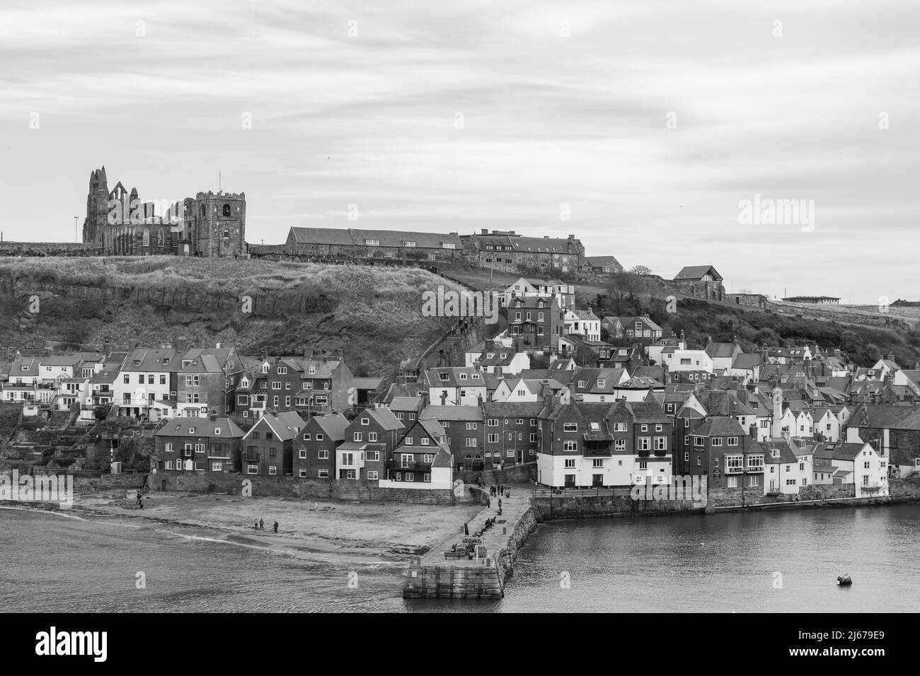 Landscape photo of Whitby in North Yorkshire Stock Photo - Alamy