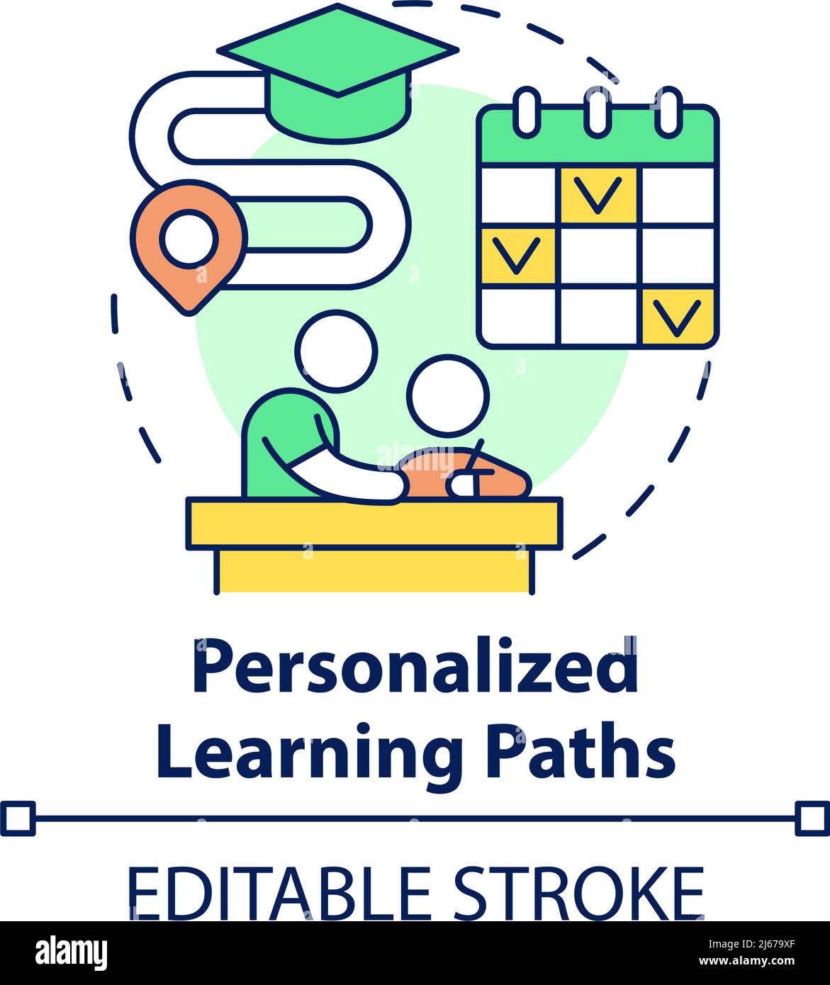 Personalized learning paths concept icon Stock Vector Image & Art - Alamy Personalized learning paths concept icon Stock Vector Image & Art - Alamy