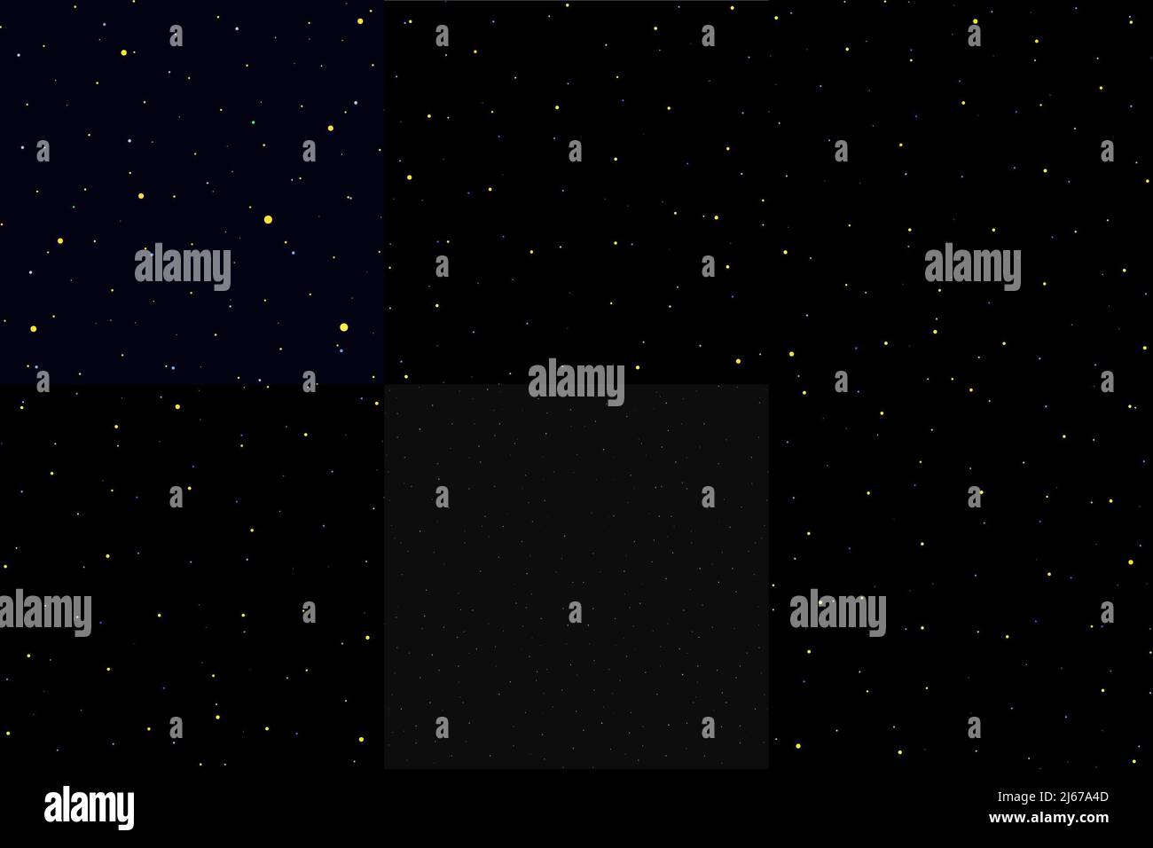 Starry night sky. A set of drawings of star constellations, white on a ...