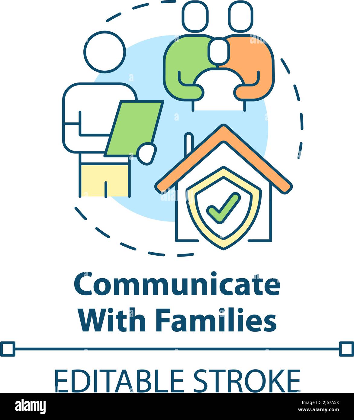 Child communicate parent Stock Vector Images - Alamy