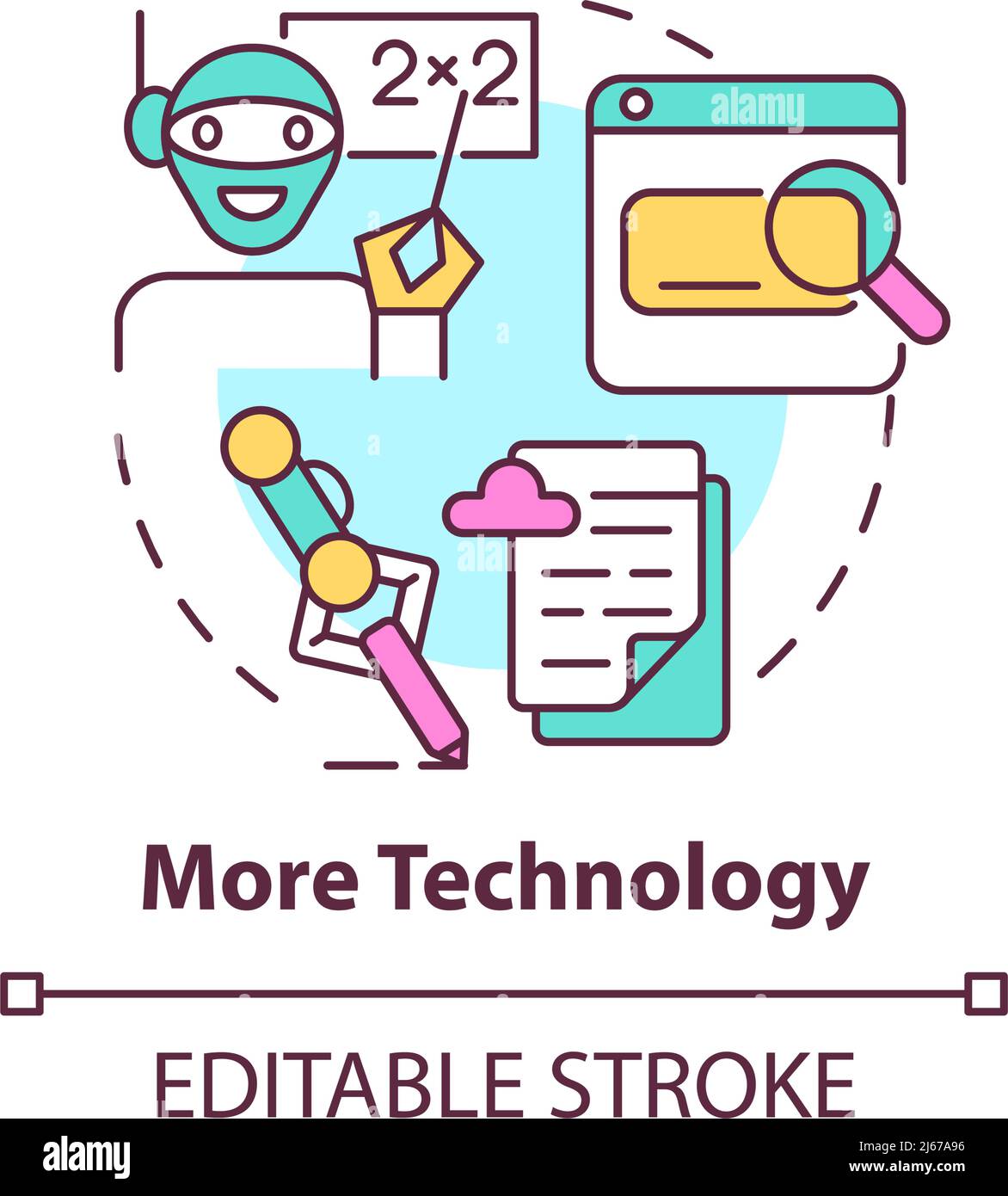 More technology concept icon Stock Vector Image & Art - Alamy