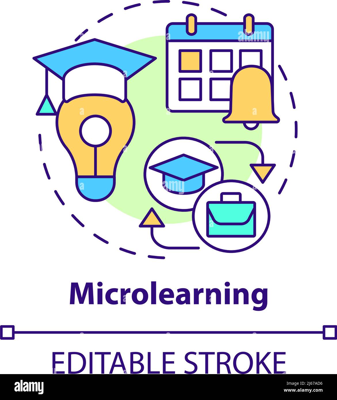 Microlearning concept icon Stock Vector Image & Art - Alamy
