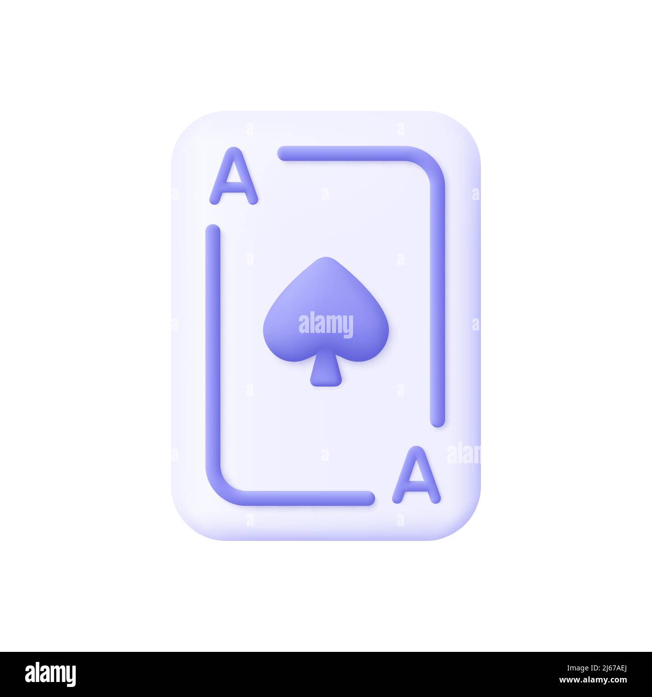 Cartoon illustration spade card suit hi-res stock photography and ...