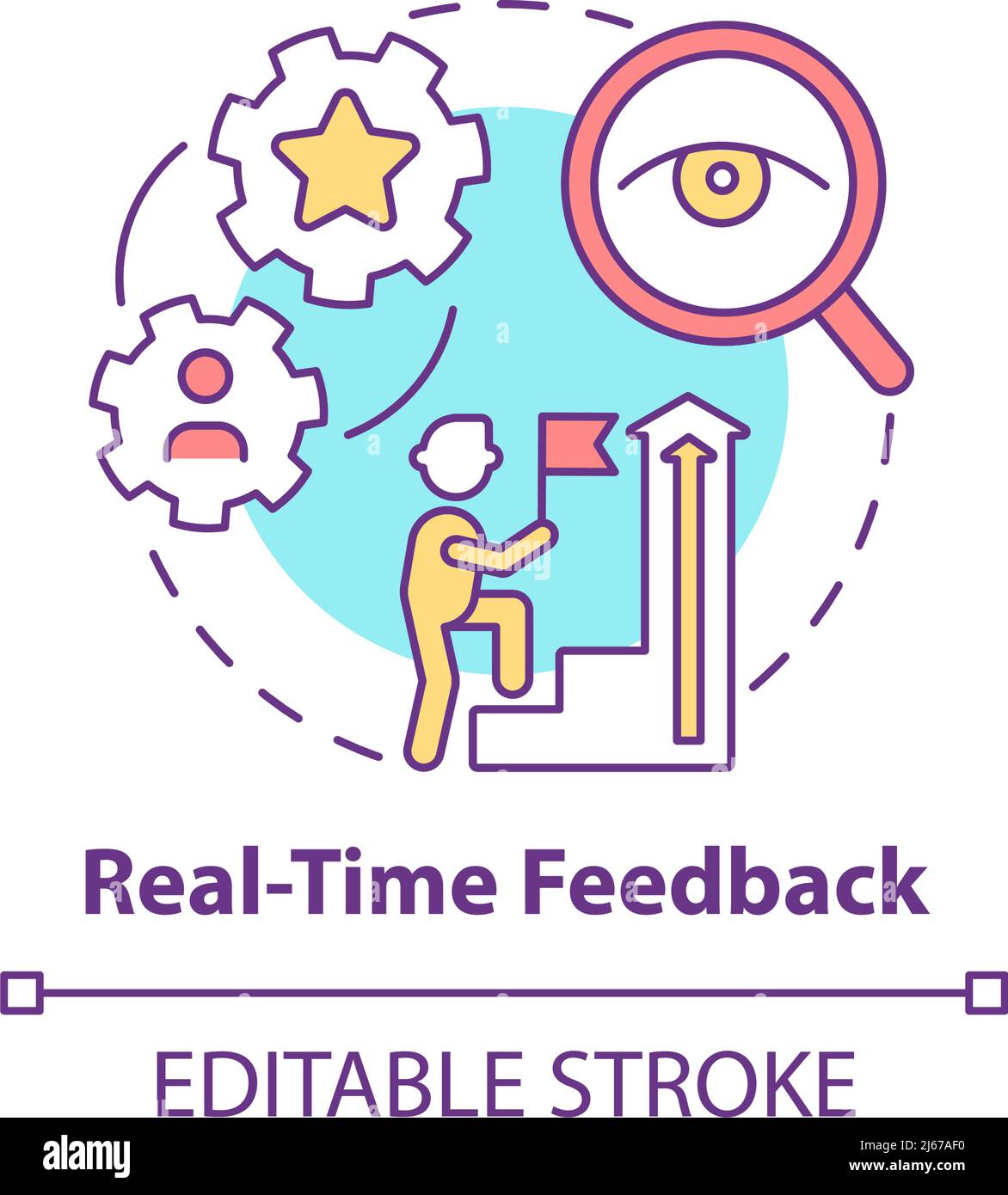 Real time feedback concept icon Stock Vector Image & Art - Alamy