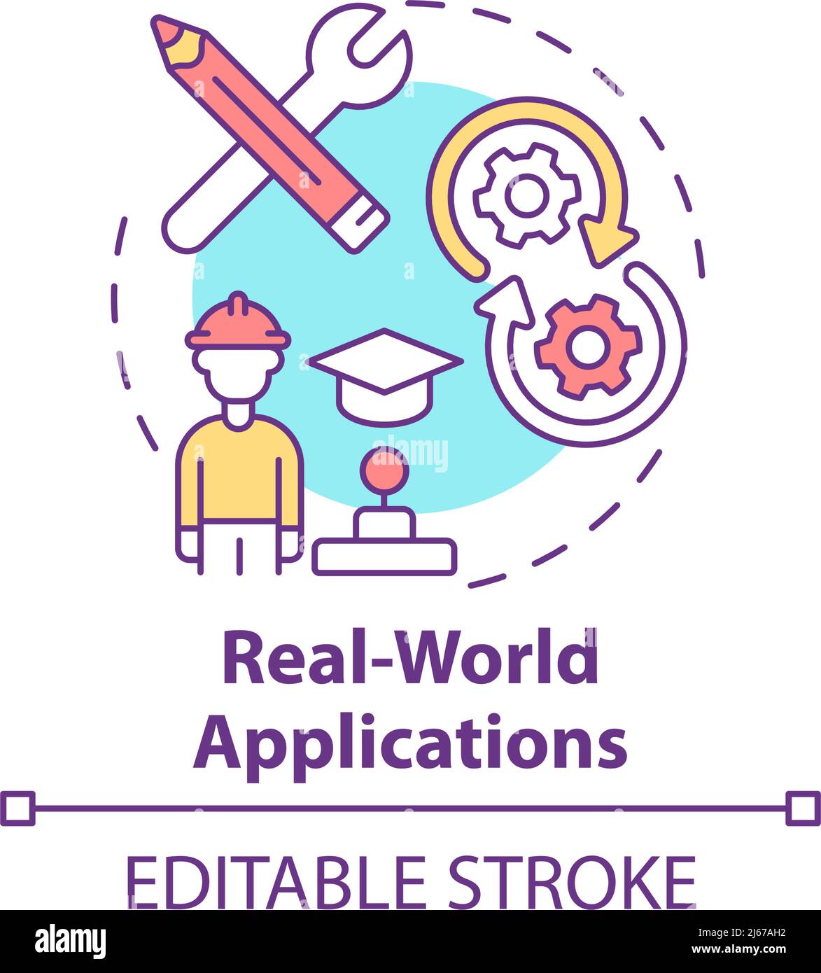 Real world applications concept icon Stock Vector Image & Art - Alamy Real world applications concept icon Stock Vector Image & Art - Alamy