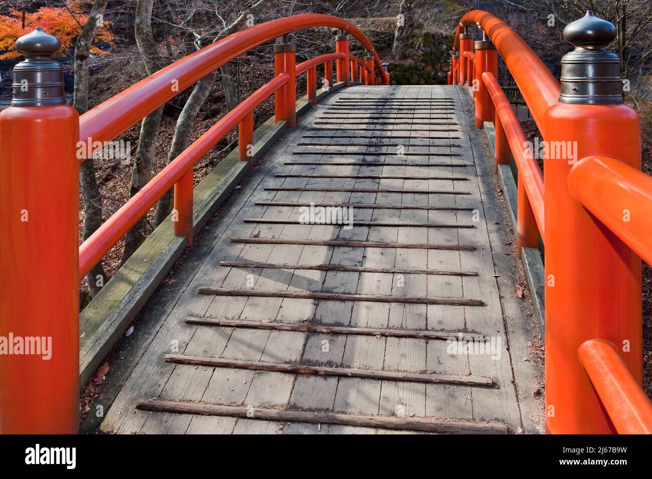 Bridge autumn Ikaho Japan 2 Stock Photo - Alamy