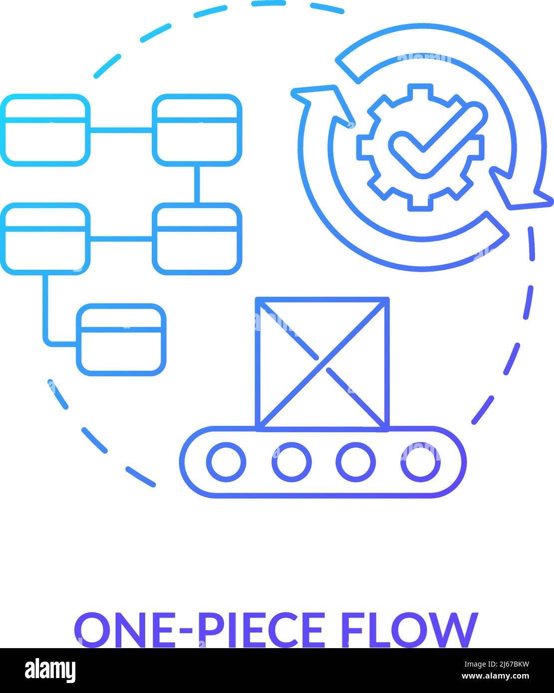 One piece flow blue gradient icon Stock Vector Image & Art - Alamy