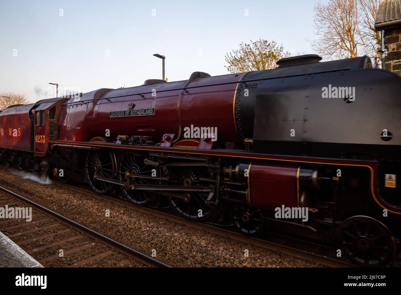 Camborne,Cornwall,UK,28TH April 2022, The 84-year-old Red steam ...