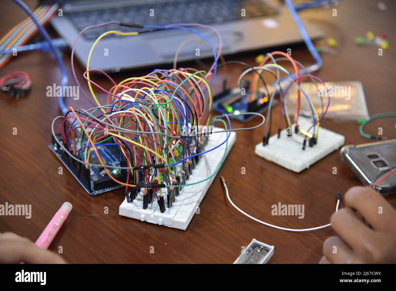 Circuit board development, complex Stock Photo - Alamy
