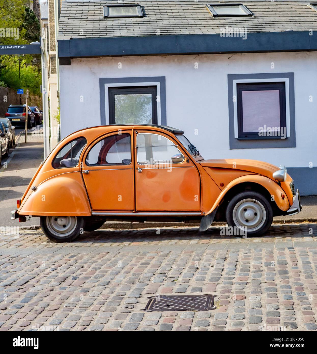 Norwich, Norfolk, UK – April 26 2022. Classic Citroen 2CV motor car ...