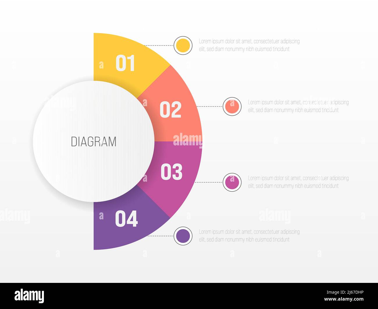 4 steps process modern infographic diagram Stock Vector Image & Art - Alamy