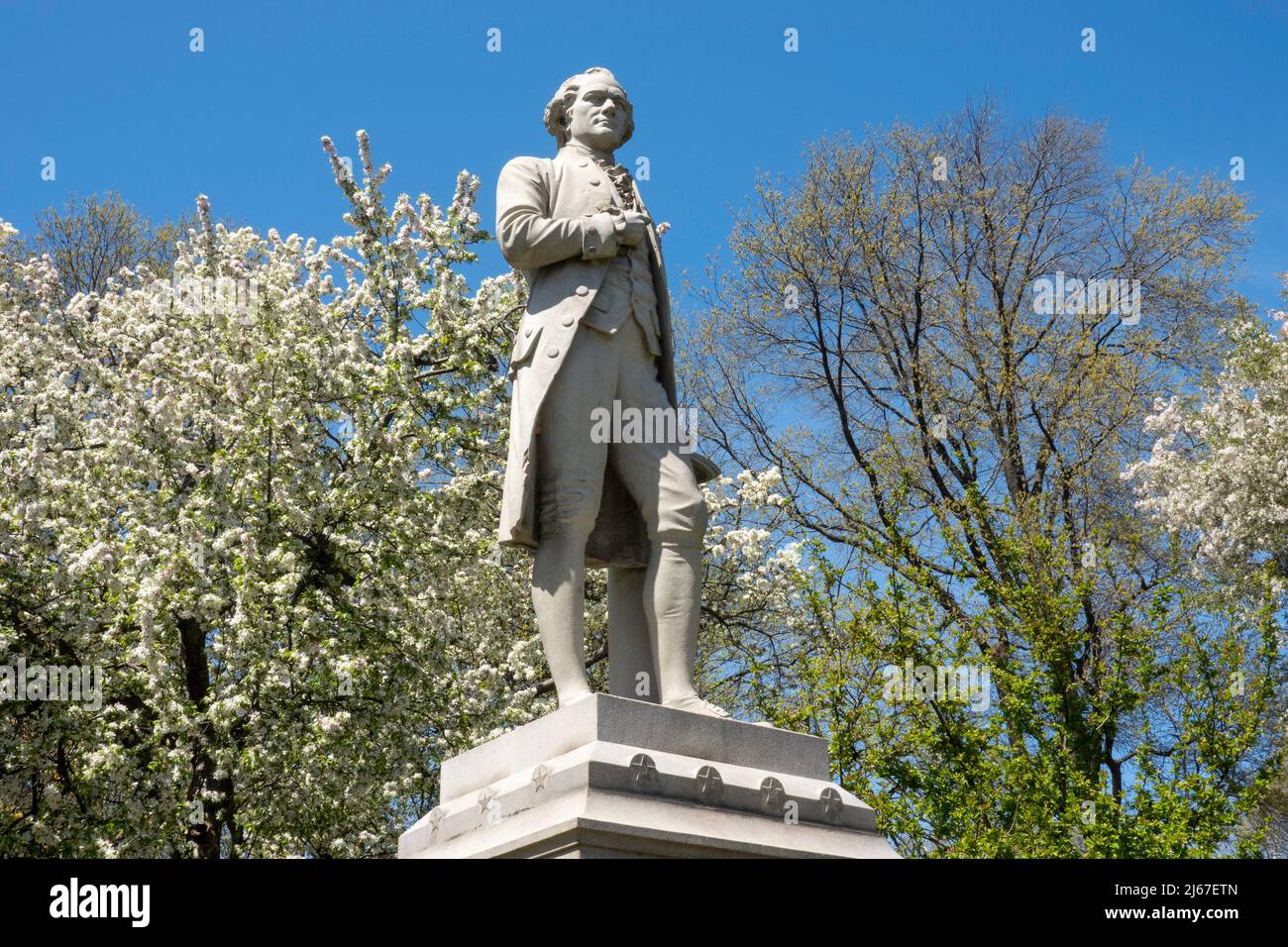 Granite Standing figure (over life-size) of Alexander Hamilton is a ...