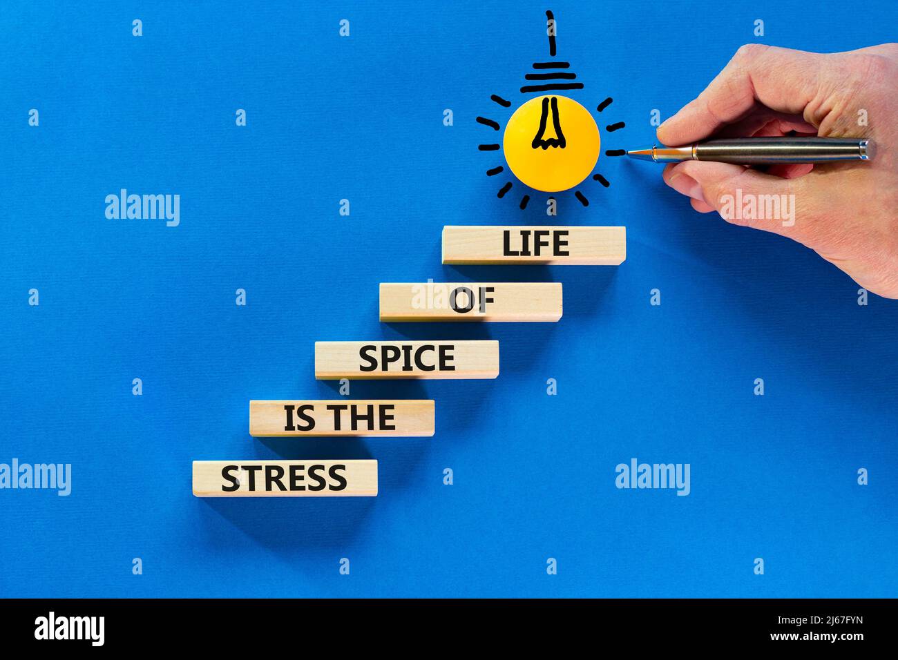 Stress spice of life symbol. Concept words Stress is the spice of life ...