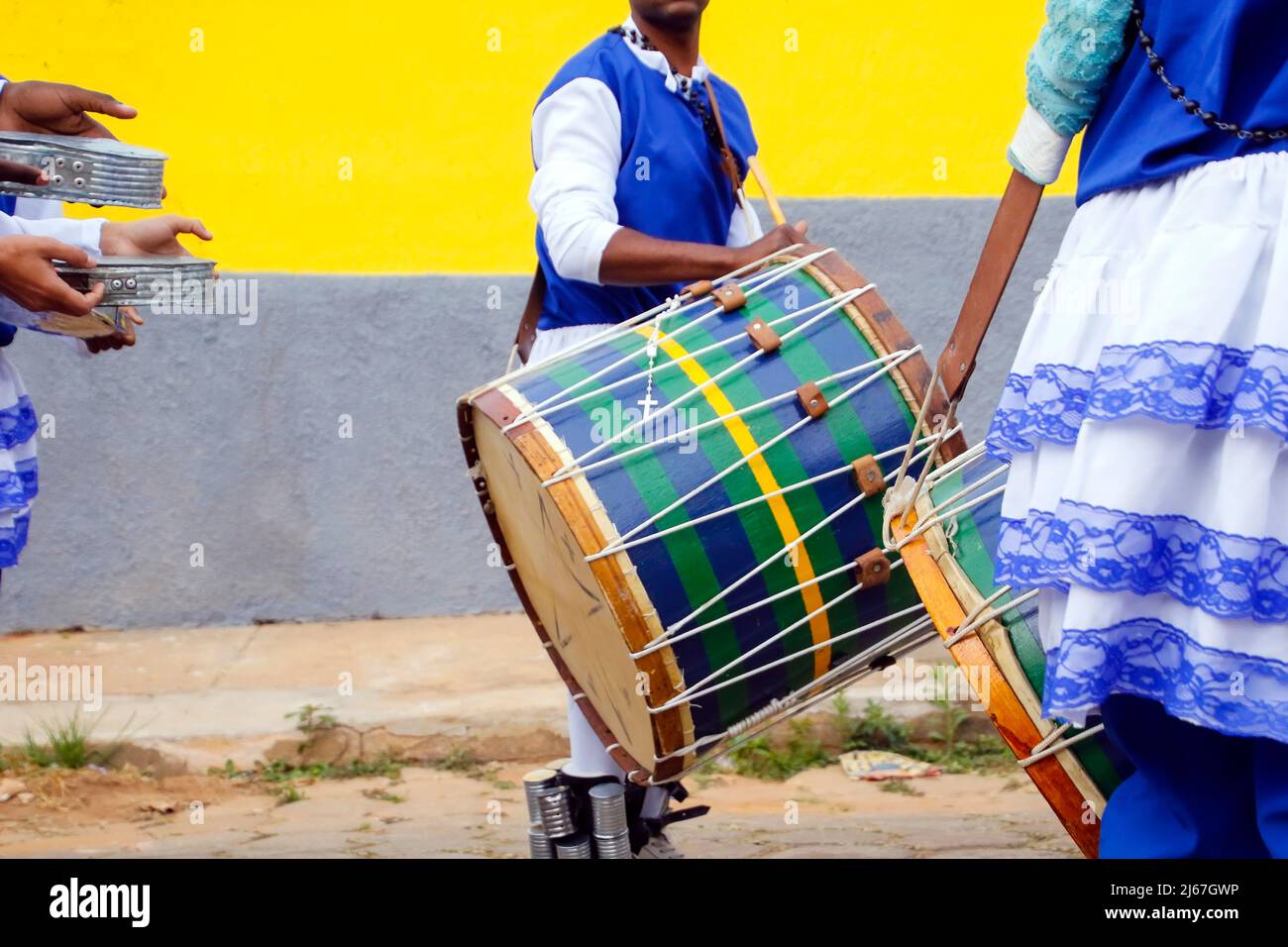 Minas Gerais, Brazil - August 04, 2019: detail of percussive ...