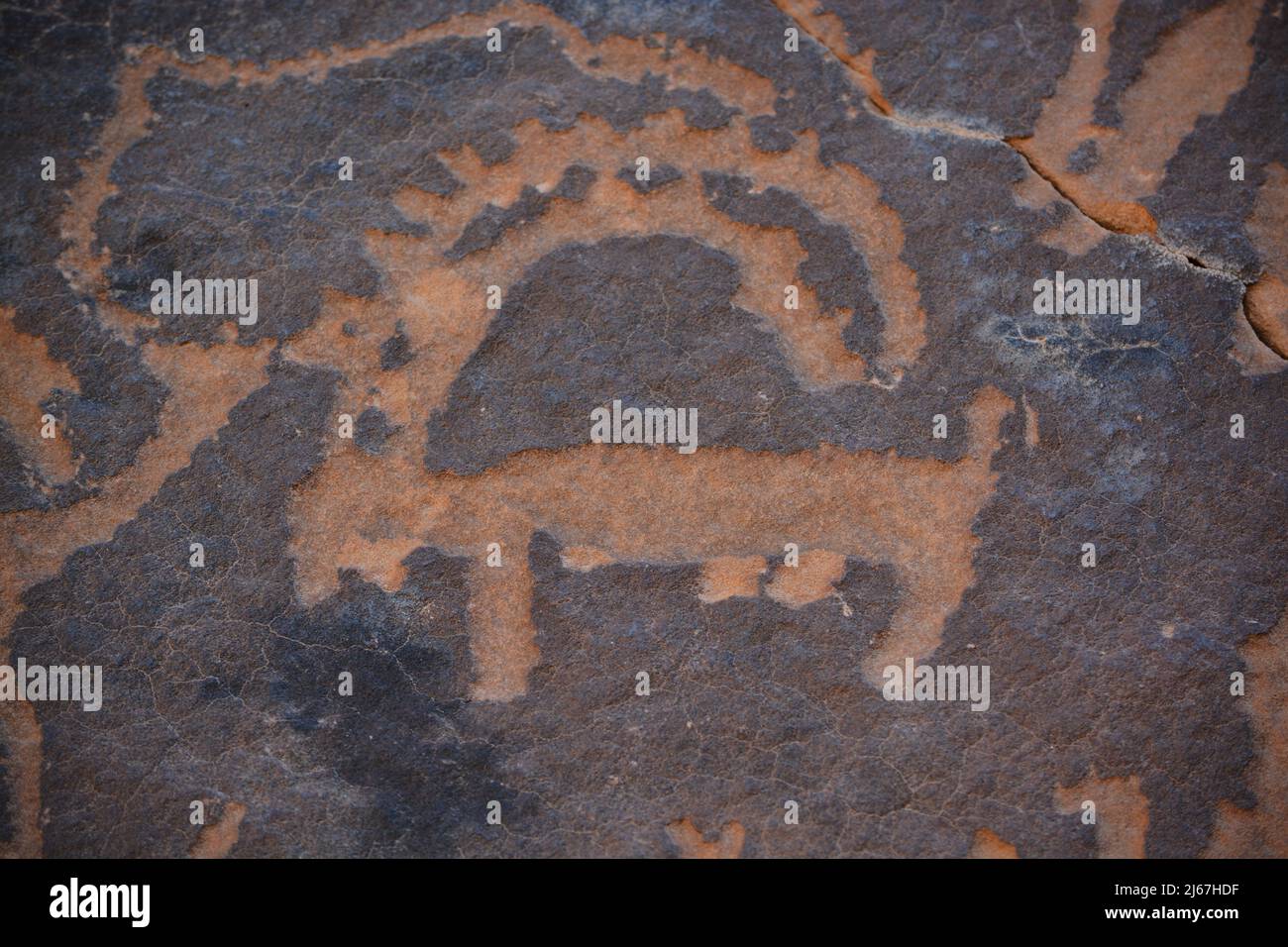 Ancient Art Rock from Saudi Arabia from Graffiti Rock Stock Photo - Alamy
