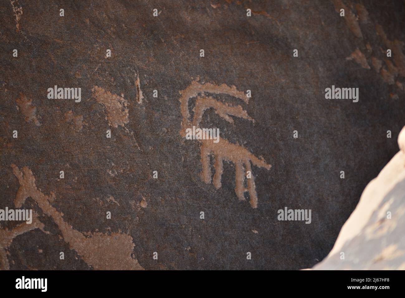 Ancient Art Rock from Saudi Arabia from Graffiti Rock Stock Photo - Alamy
