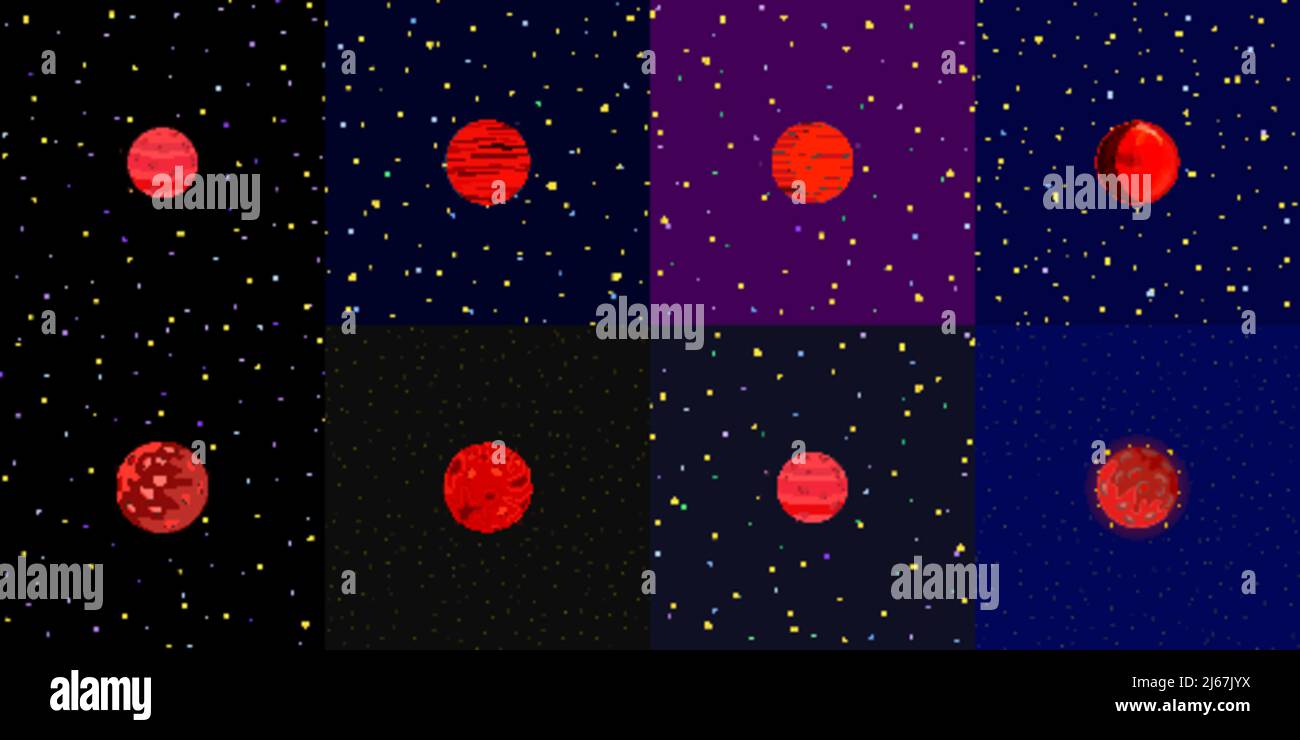 Red planet mars Stock Vector Images - Alamy