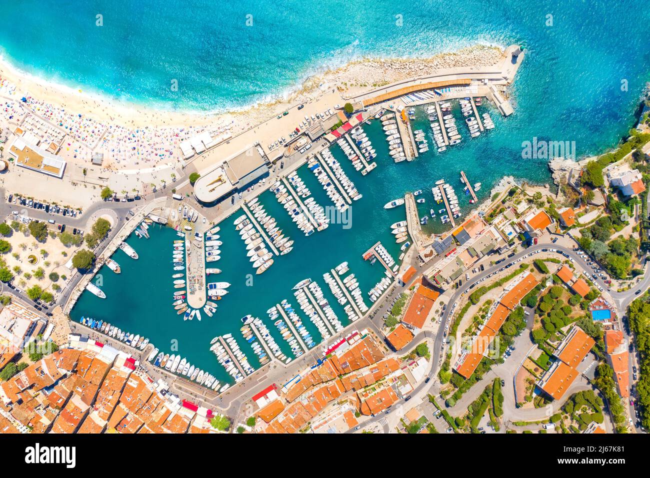 Aerial view of Cassis near Marseille, Provence, France Stock Photo - Alamy