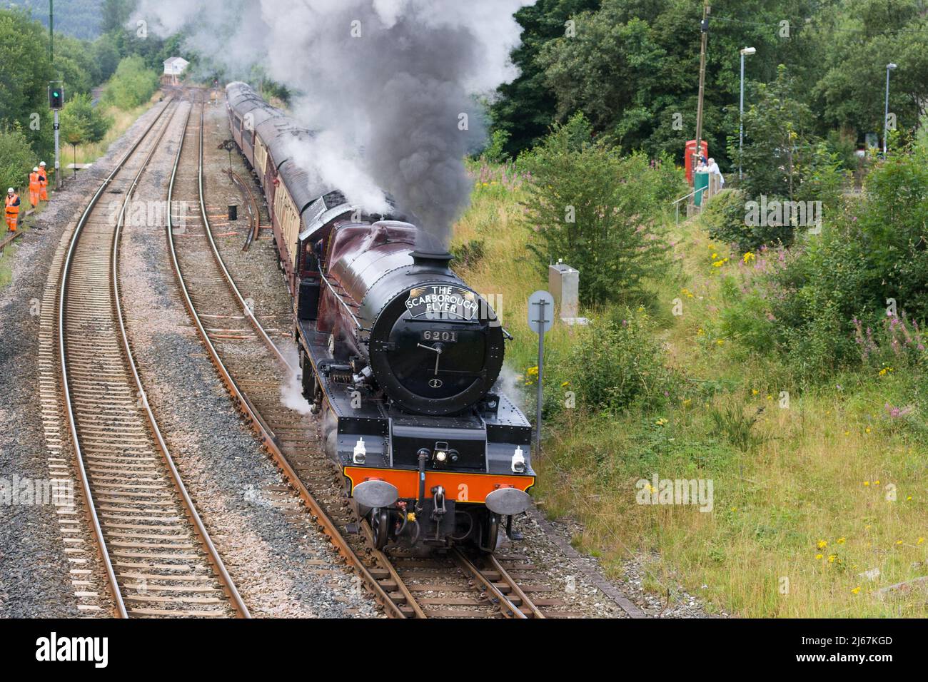 Princess Elizabeth at Diggle with the Scarborough Flyer Stock Photo - Alamy