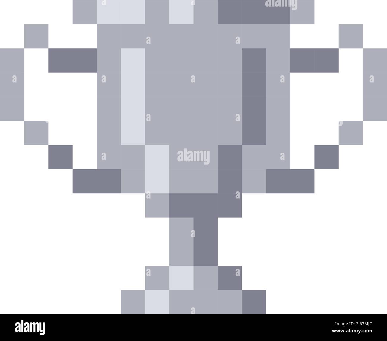 8 bit pixel sports cup. vector illustration Stock Vector Image & Art ...