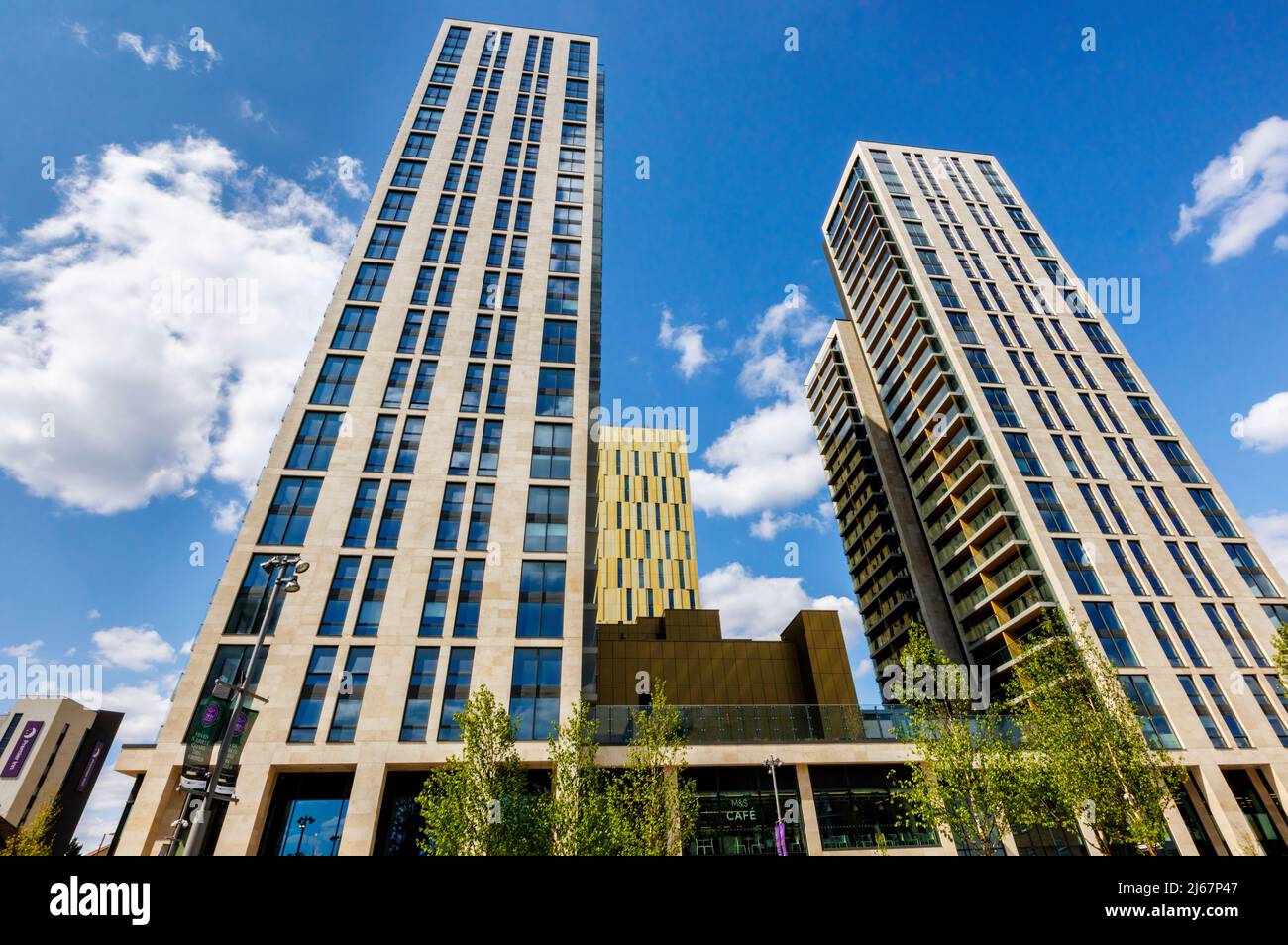 View the town cente towers of the new recently completed Victoria ...