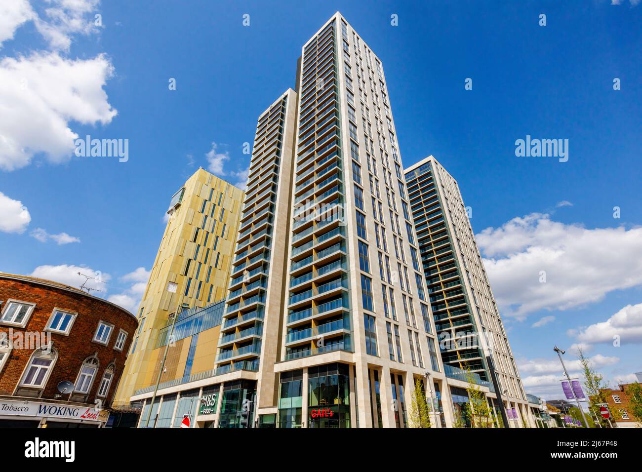 View the town cente towers of the new recently completed Victoria ...