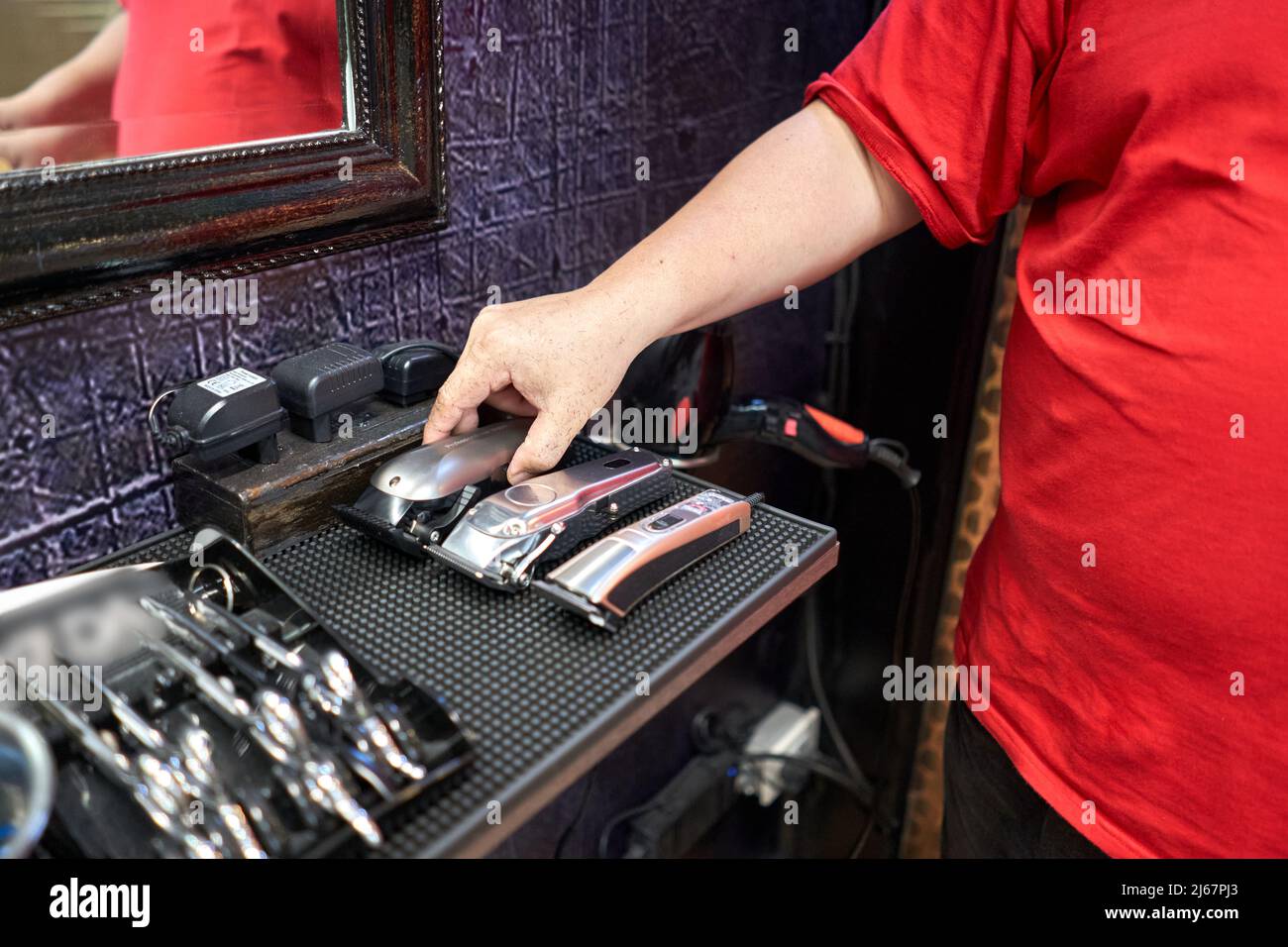 Table set several stainless hi-res stock photography and images - Alamy