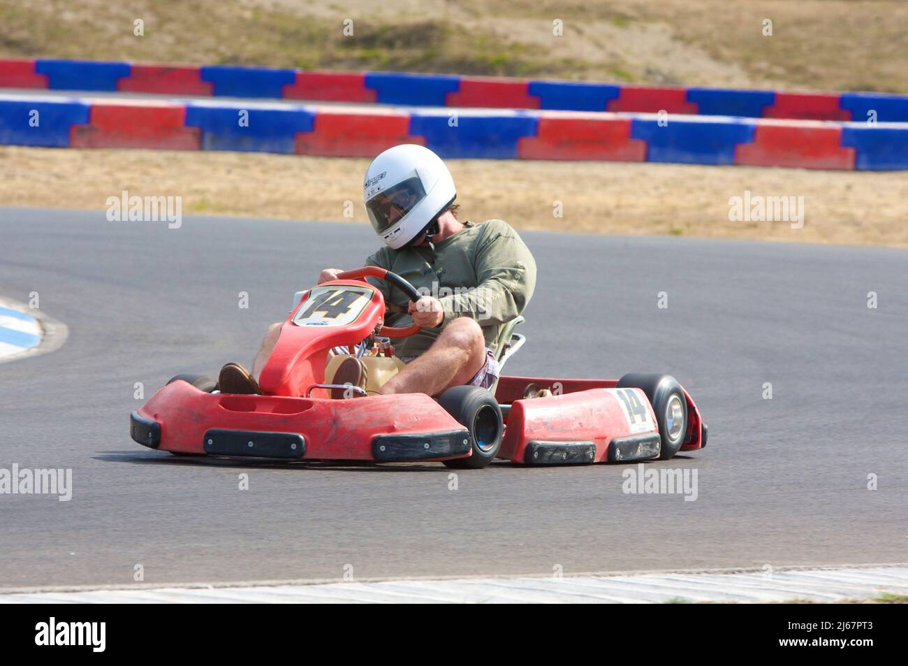 Red white go kart hi-res stock photography and images - Alamy