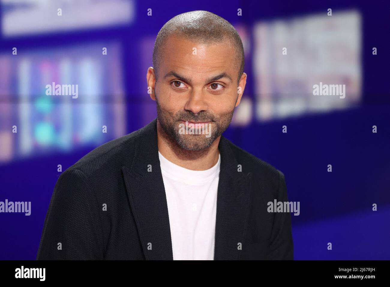 Paris, France. 28th Apr, 2022. Exclusive - Tony Parker appears for an ...