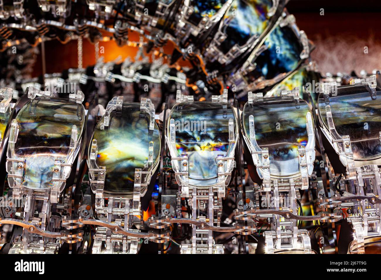 Venice, Italy - April 20: Installation detail of Chroma III of the ...