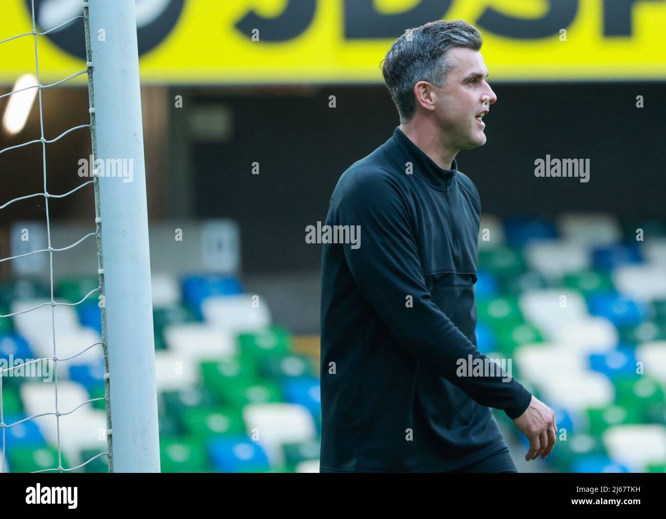 Windsor Park, Belfast, Northern Ireland, UK. 15 Apr 2022. Danske Bank ...