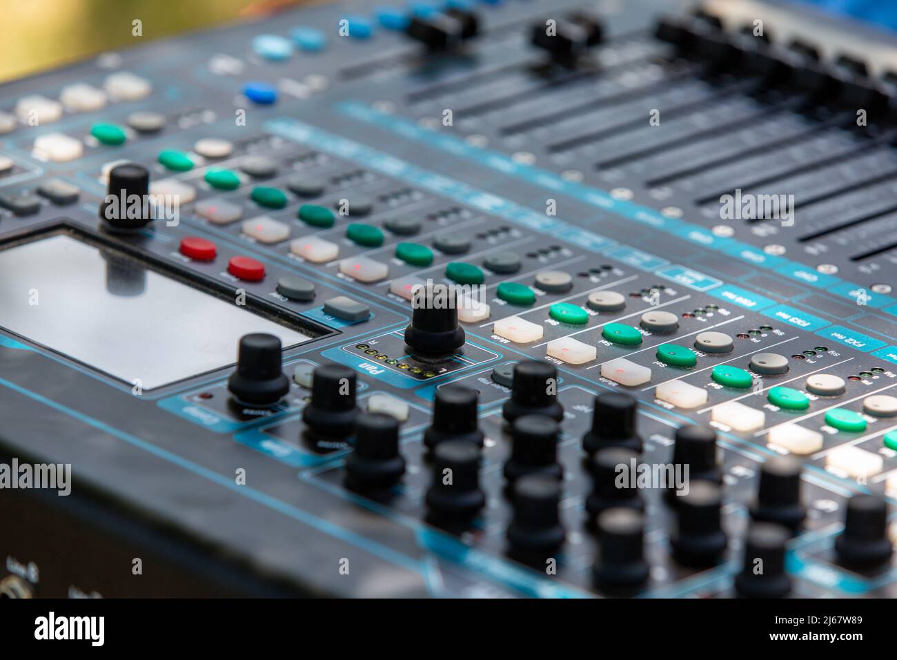 Sound mixer, sound control systems device Stock Photo - Alamy
