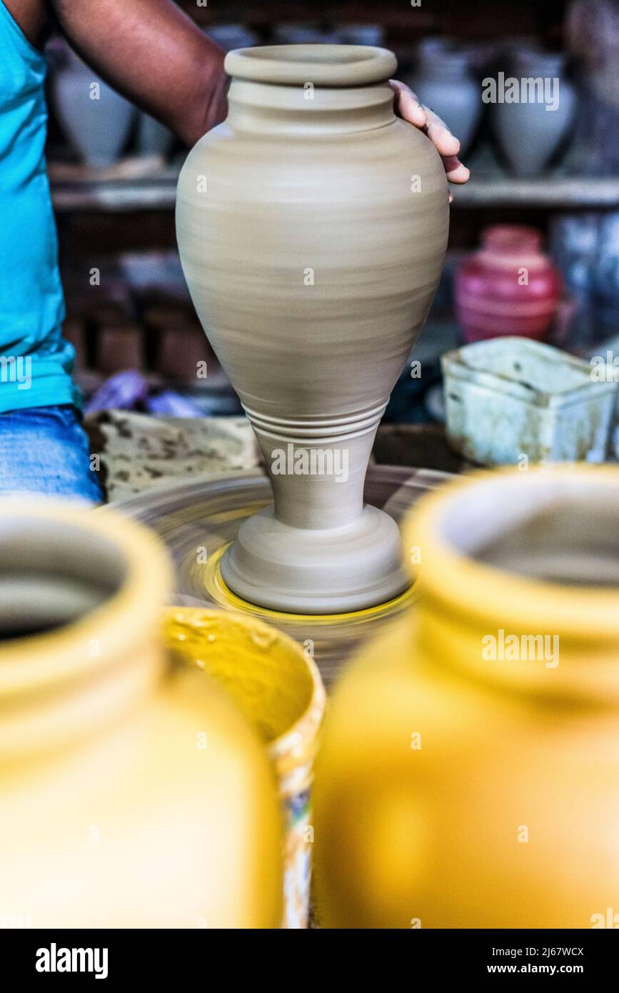 The Art of Ceramics creation in Maragogipinho, Aratuipe, Bahia, Brazil. Largest pottery center ...