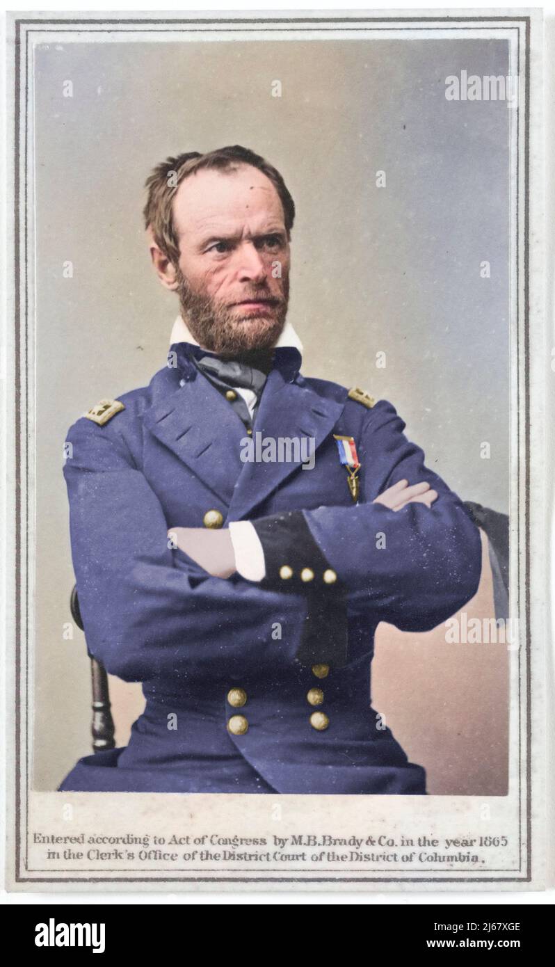 William Tecumseh Sherman In Color