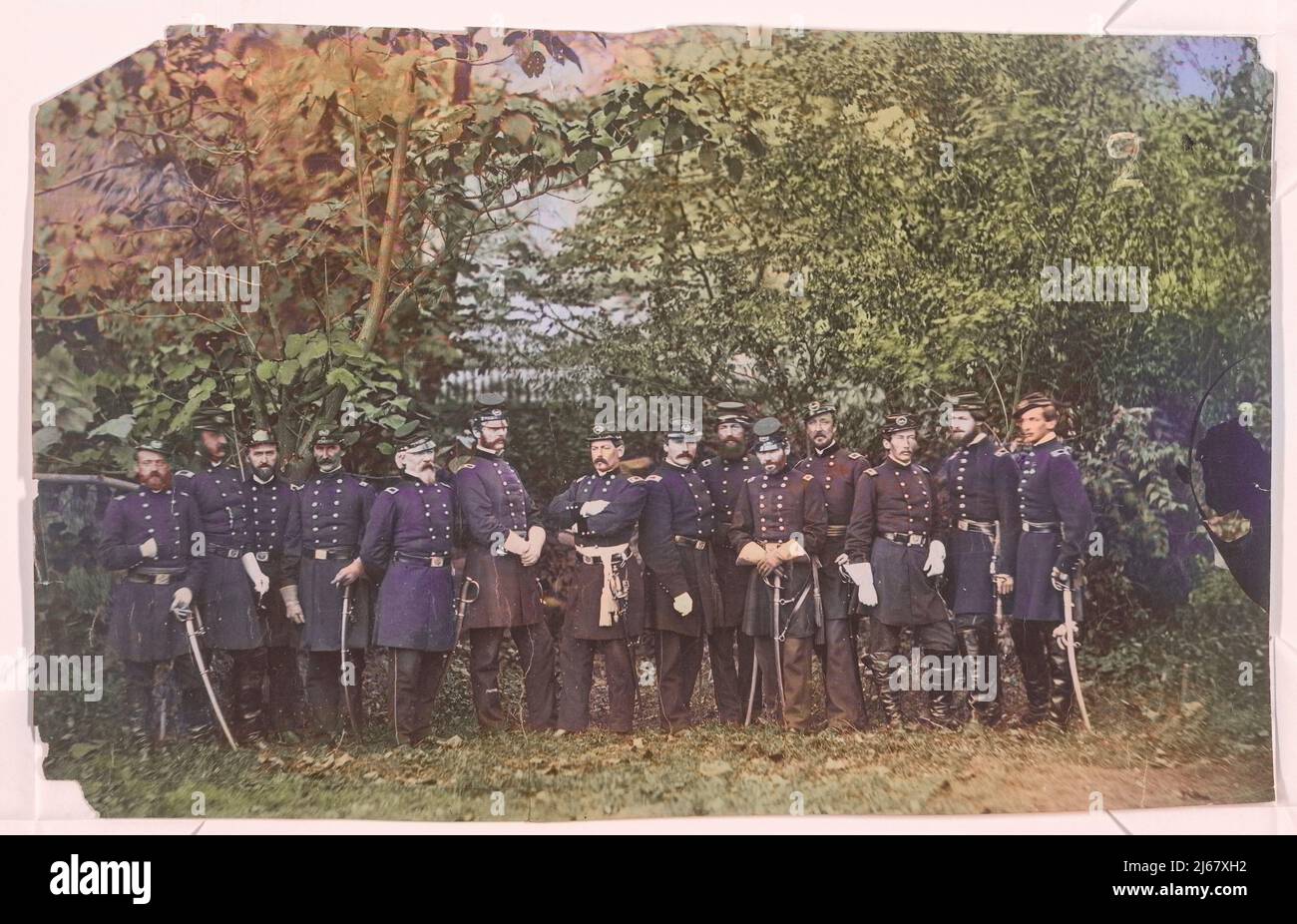 General George Brinton McClellan and Staff ca. 1863 Attributed to ...