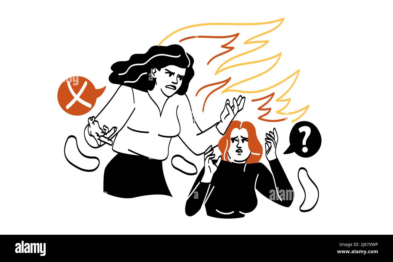 Angry people set Stock Vector Image & Art - Alamy