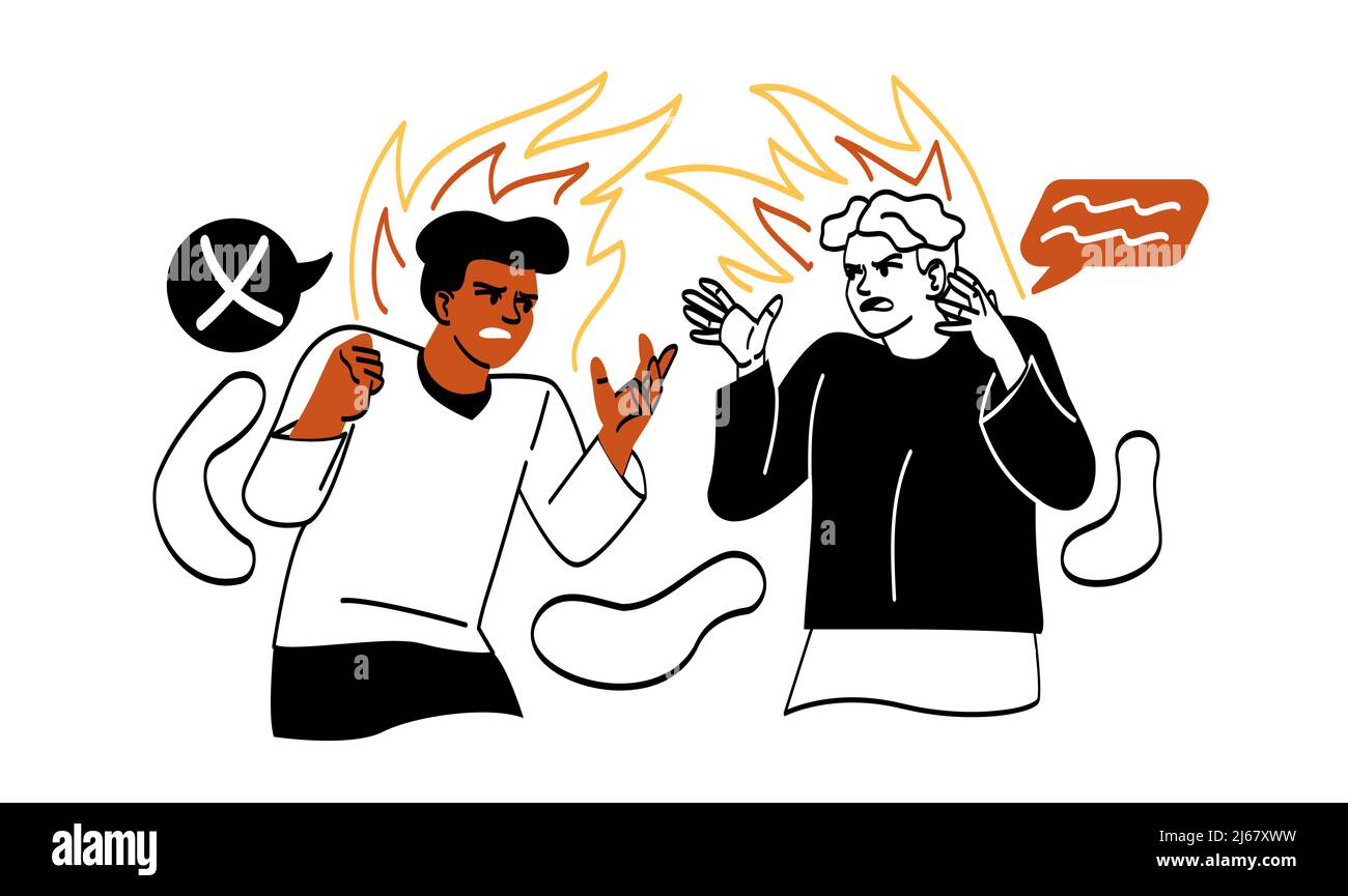 Angry people set Stock Vector Image & Art - Alamy