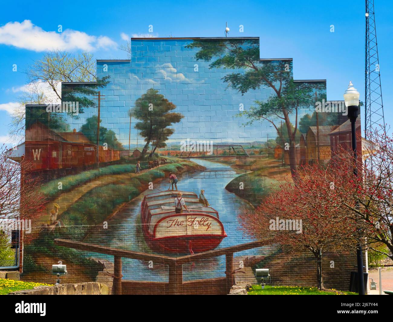 Canal boat art hi-res stock photography and images - Alamy