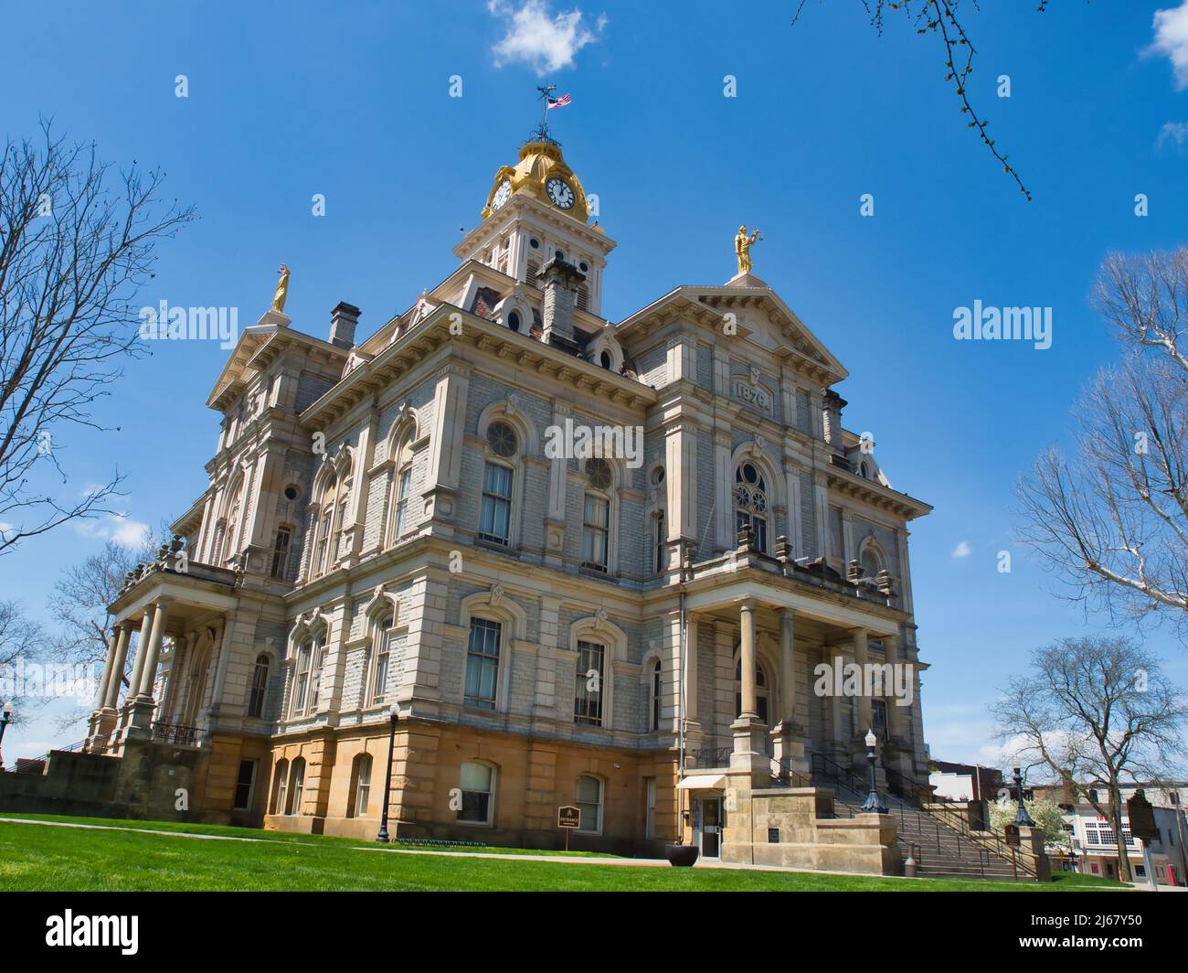The Licking County Courthouse was designed by architect H.E. Myer of ...