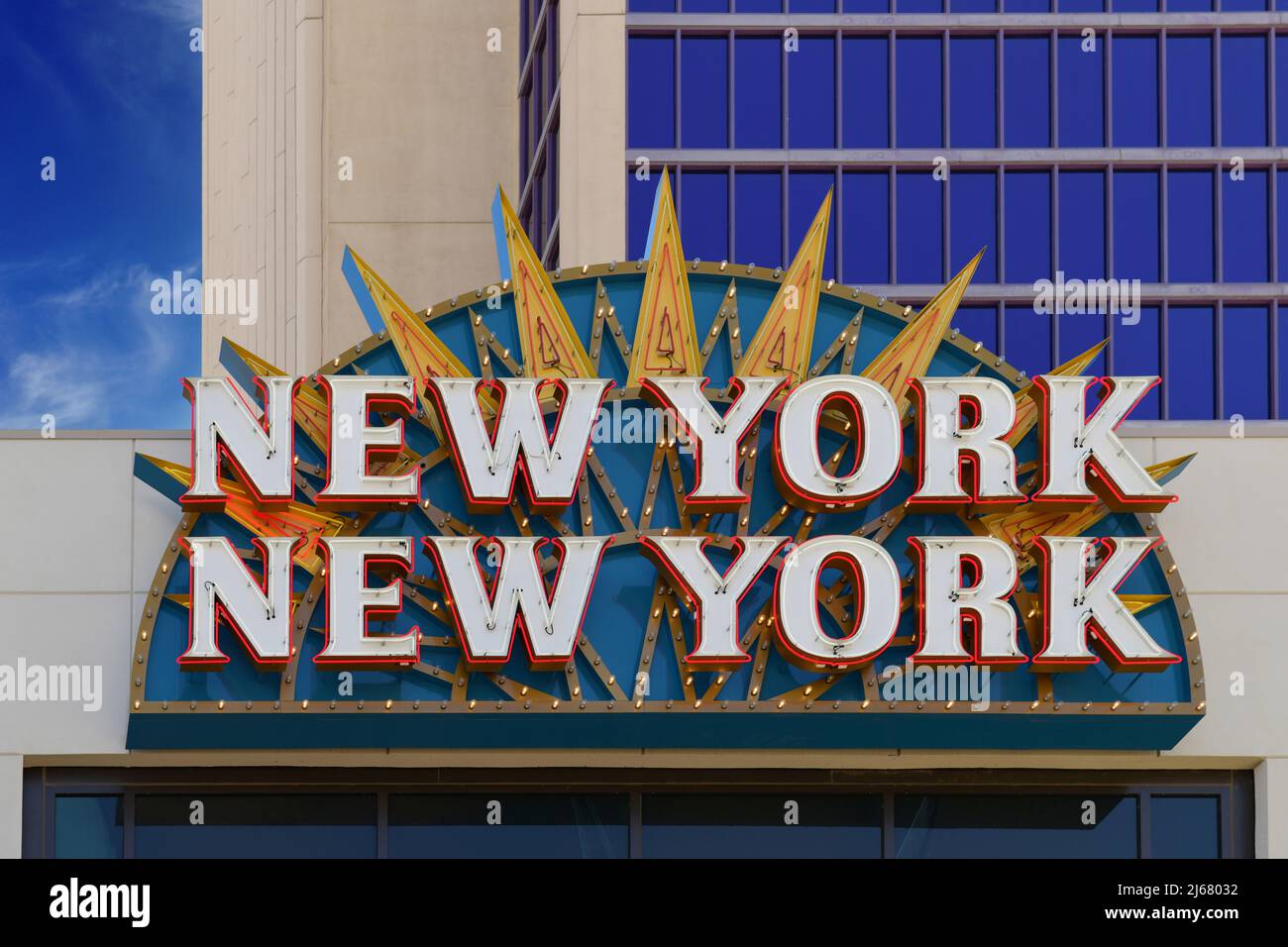 Nevada USA September 4, 2021 This is one of the luminous signs of the ...