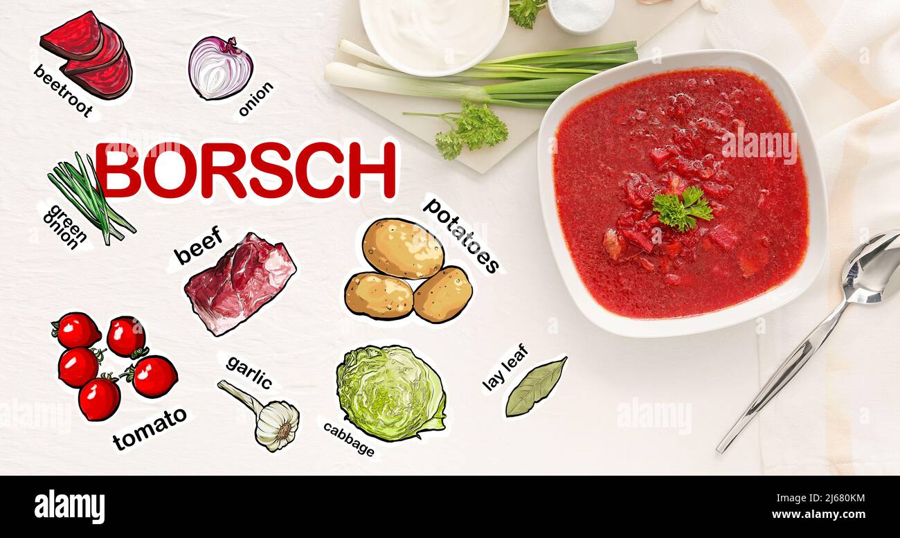 Borscht drawing hi-res stock photography and images - Alamy