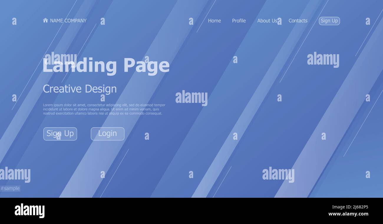 Home page landing blue web landing page template digital website ... Home page landing blue web landing page template digital website ...