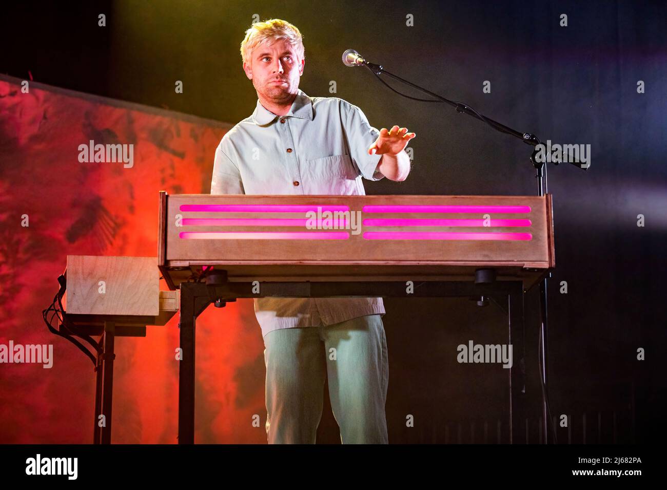 Manchester, UK. 28th April 2022. Joseph Mount, Oscar Cash, Anna Prior ...