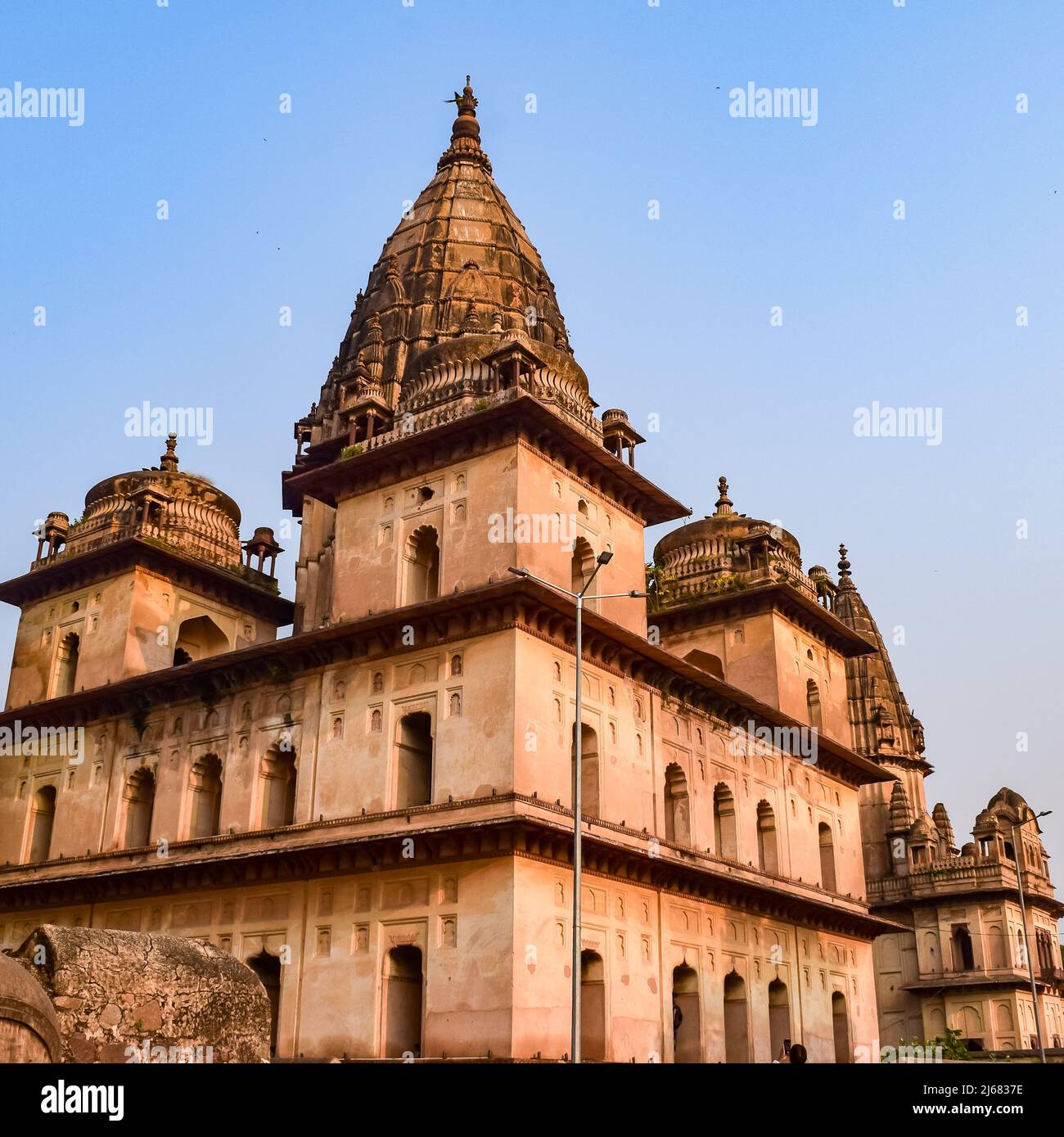Morning View of Royal Cenotaphs (Chhatris) of Orchha, Madhya Pradesh ...